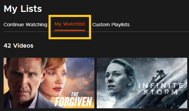 What is the "My Lists" page?